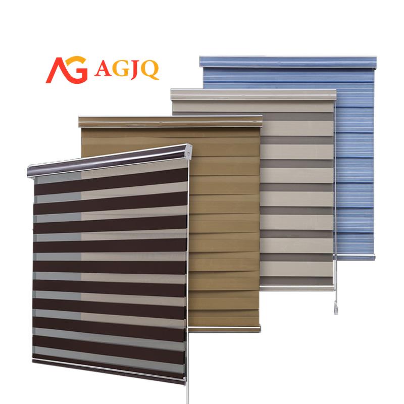 Tri-Color Roller Blinds Fabric Blind Window Curtain Shades for Home ...