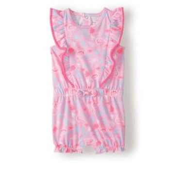 Wanderling Baby Girls' Sleeveless Printed Romper (Pink) | Shopee ...