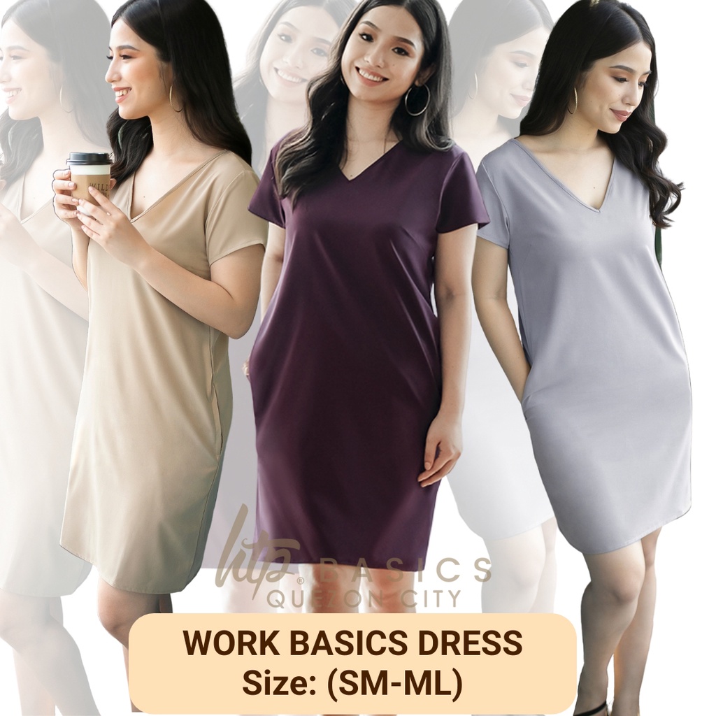 HTP WORK BASICS DRESS (SM-ML) | Authorized Distributor | HTP Basics ...