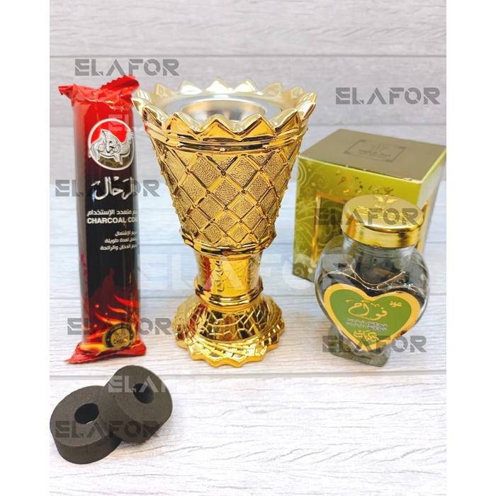 Complete Bakhor Package / Mabkhara Charcoal Buhur / Prapen / Arabic ...