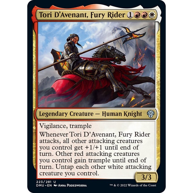 Tori D'Avenant, Fury Rider mtg card | Shopee Philippines