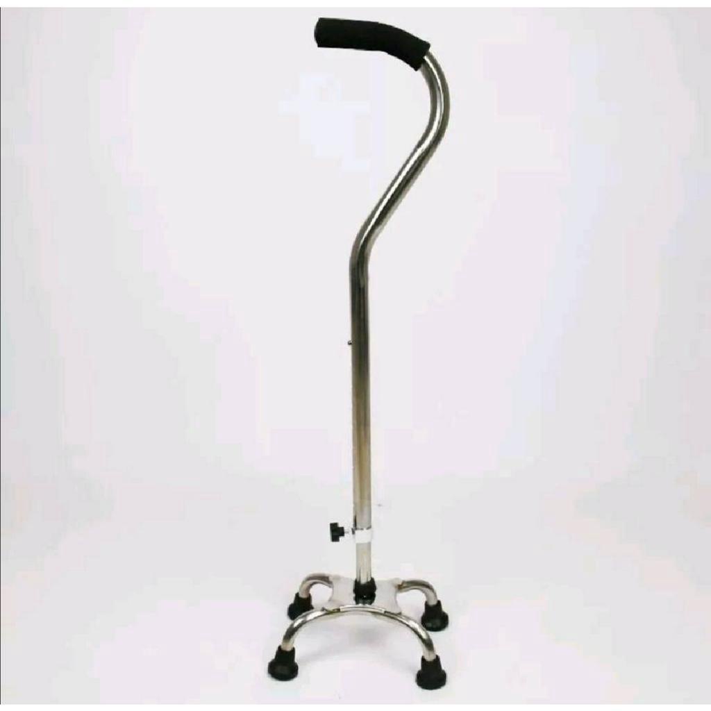 Heavy Duty Universal Medical Quad Walking Cane Stick 4 Legs | Shopee ...