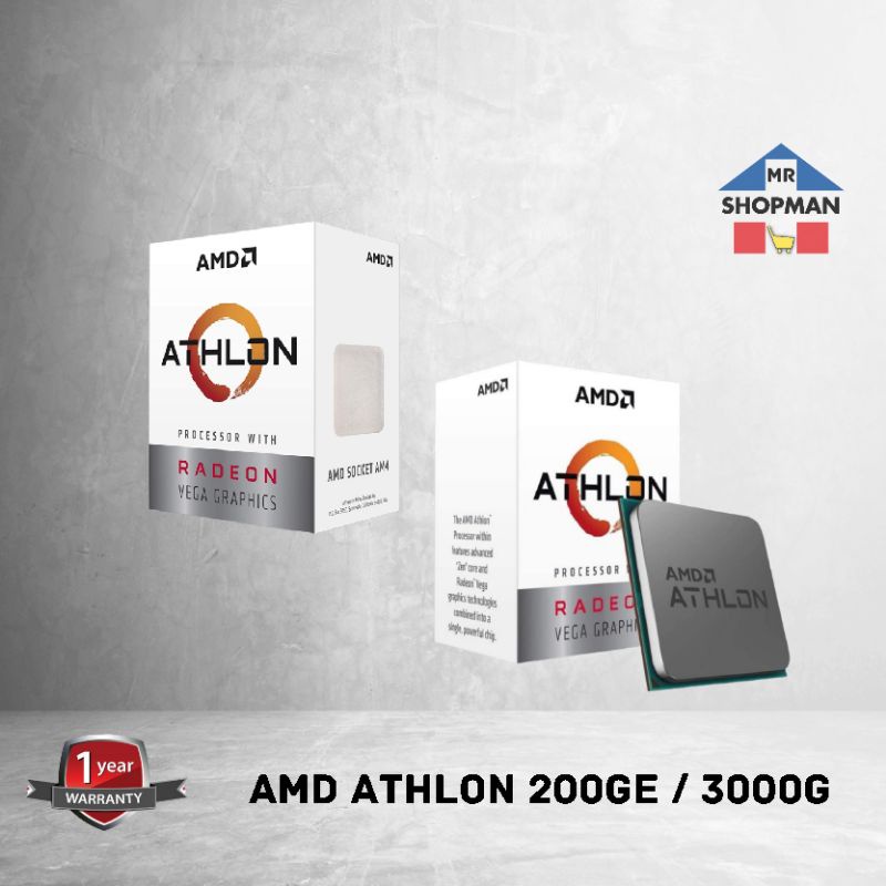 AMD Athlon 200Ge / 300Ge / 3000G AM4 Processor | Shopee Philippines