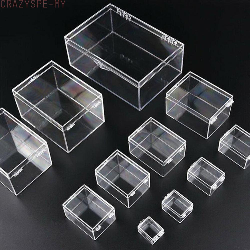 Clear Plastic Box Rectangular Insect Specimen Display Desktop Storage ...