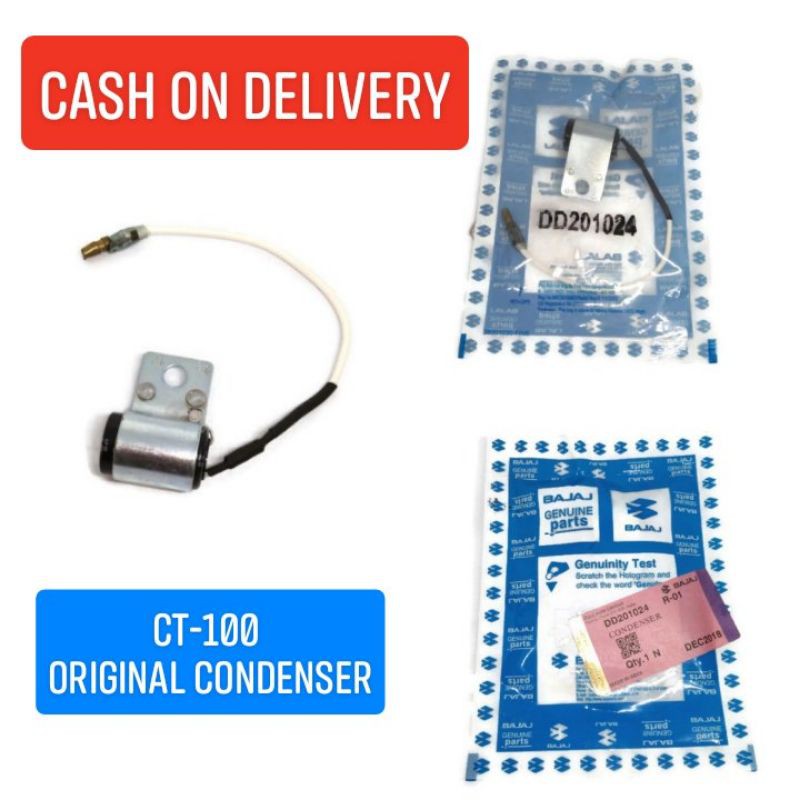 BAJAJ CT100 CONDENSER ORIGINAL (GENUINE) | Shopee Philippines