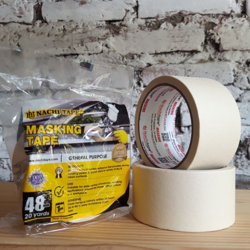 Paper Insulation Tape/Nachi Masking Tape 48mm x 20yard | Shopee Philippines