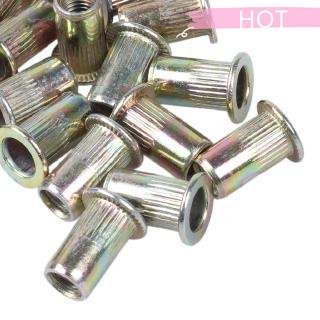 20pcs Flat Head Metric Steel M5 Blind Insert Rivet Nut Rivnut | Shopee ...