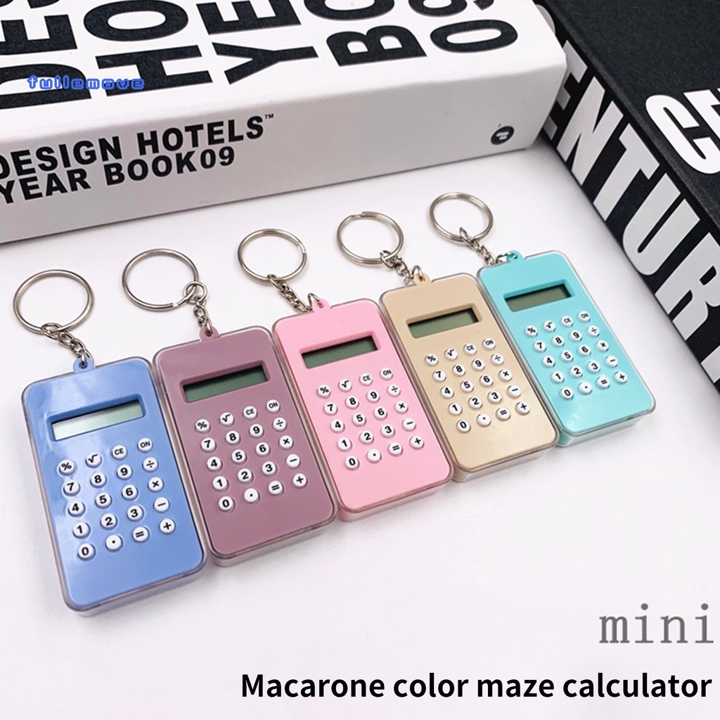 FM-Electronic Calculator with Keyring Labyrinth Design ABS Easy Carry ...