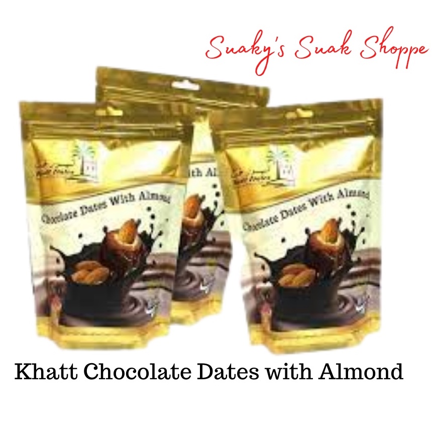 Khatt Chocolate Dates with Almond 300g from Dubai | Shopee Philippines