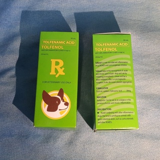 Tolfenol (Tolfenamic Acid) Anti-inflammatory and Anti-pyretic 30ml for ...