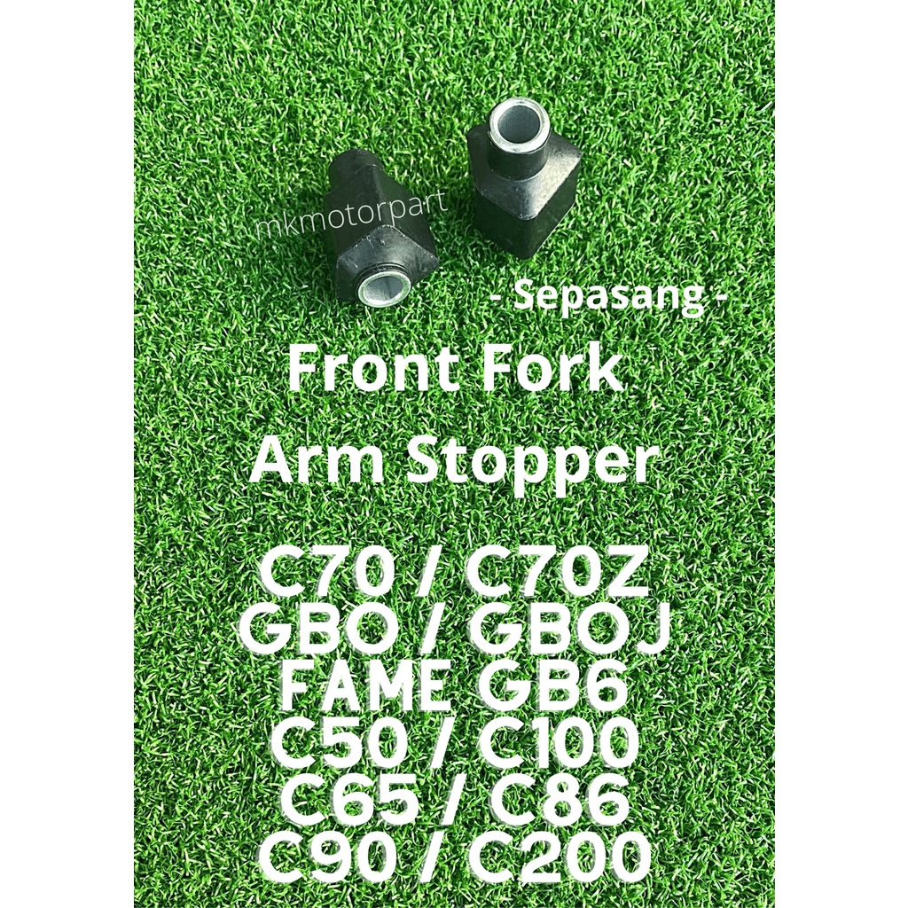 (2Pcs) FRONT Fork ARM STOPPER Rubber Bush Honda C70 / C70z / GBO / GBOJ / Fame / C50 / C100 ...