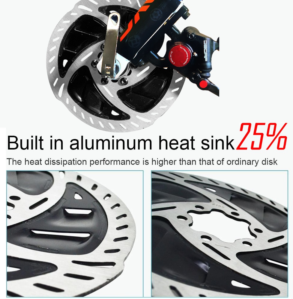 MTB DH Bicycle Disc Brake Heat Dissipation Cooling Floating Rotor 140Mm ...