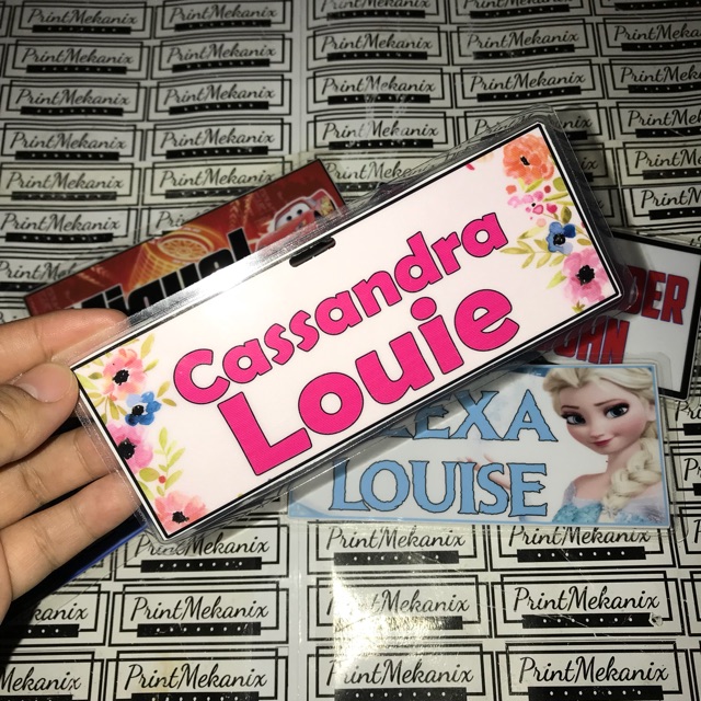 Laminated Name Tags Personalized | Shopee Philippines