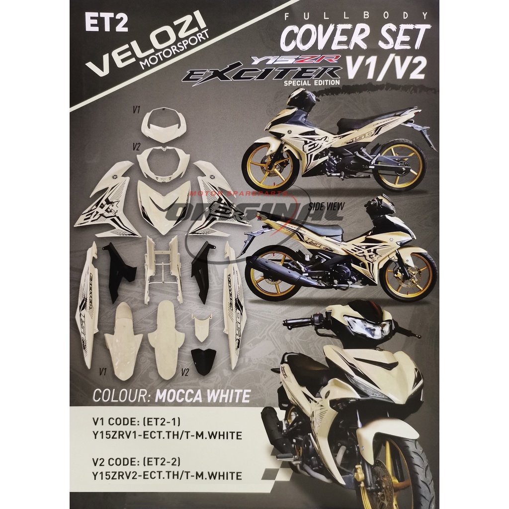 VELOZI Full Cover Set For YAMAHA Y15ZR V1 V2 EXCITER SPECIAL EDITION ...