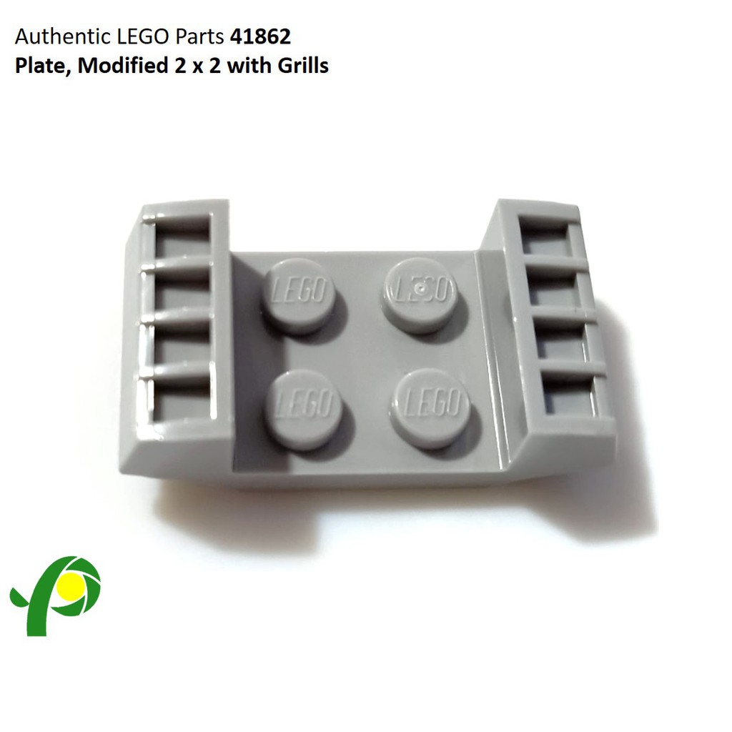 LEGO Parts 41862 Plate Modified 2x2 with Grills | Shopee Philippines