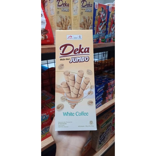 DEKA JUMBO White Coffee Wafer Roll 160g | Shopee Philippines