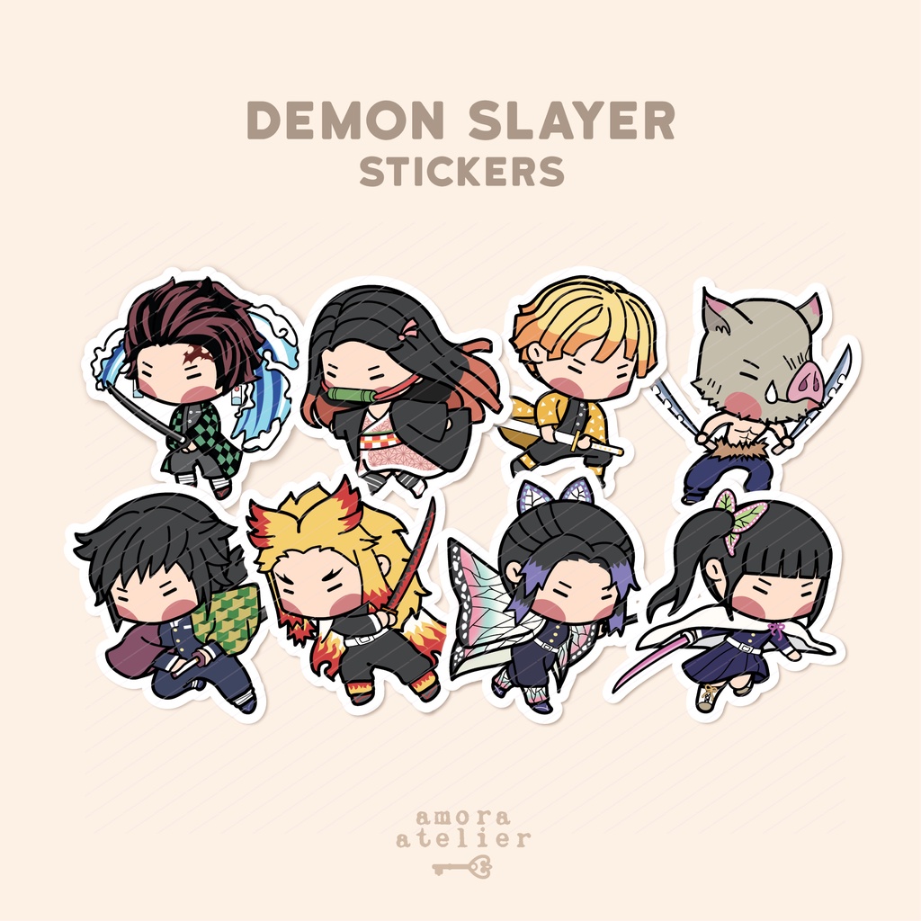 Sticker Pack | Demon Slayer / Kimetsu No Yaiba Laptop Stickers No. 1 ...