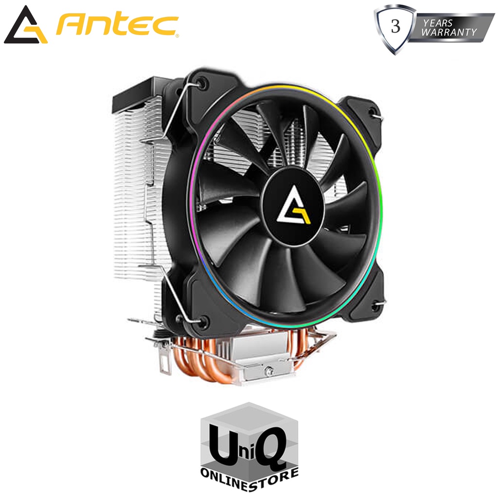Antec A400 RGB CPU Cooler, 4-PIN Connector PWM Silent Fan, 4 Pure ...