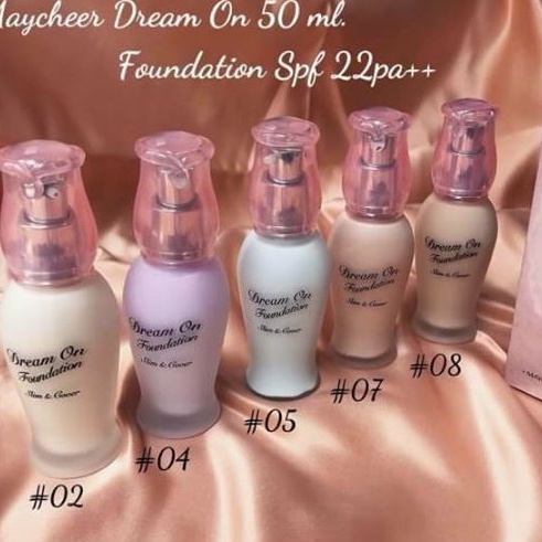 Maycheer Dream On Foundation Slim & Cover Mecheer Sunscreen SPF22 PA 50 ...