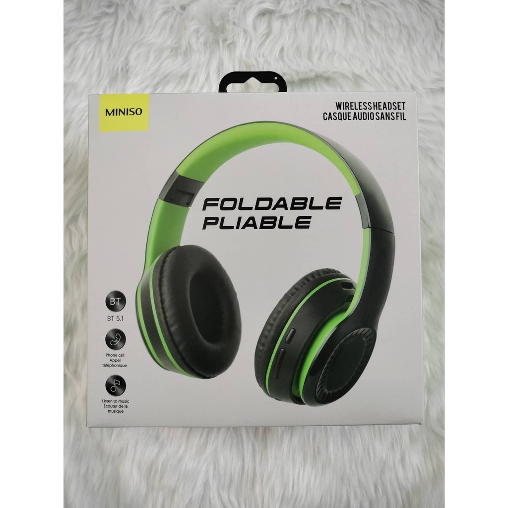 Miniso CD Patterned Wireless On Ear Headphones Earphones Model TM 053 ...