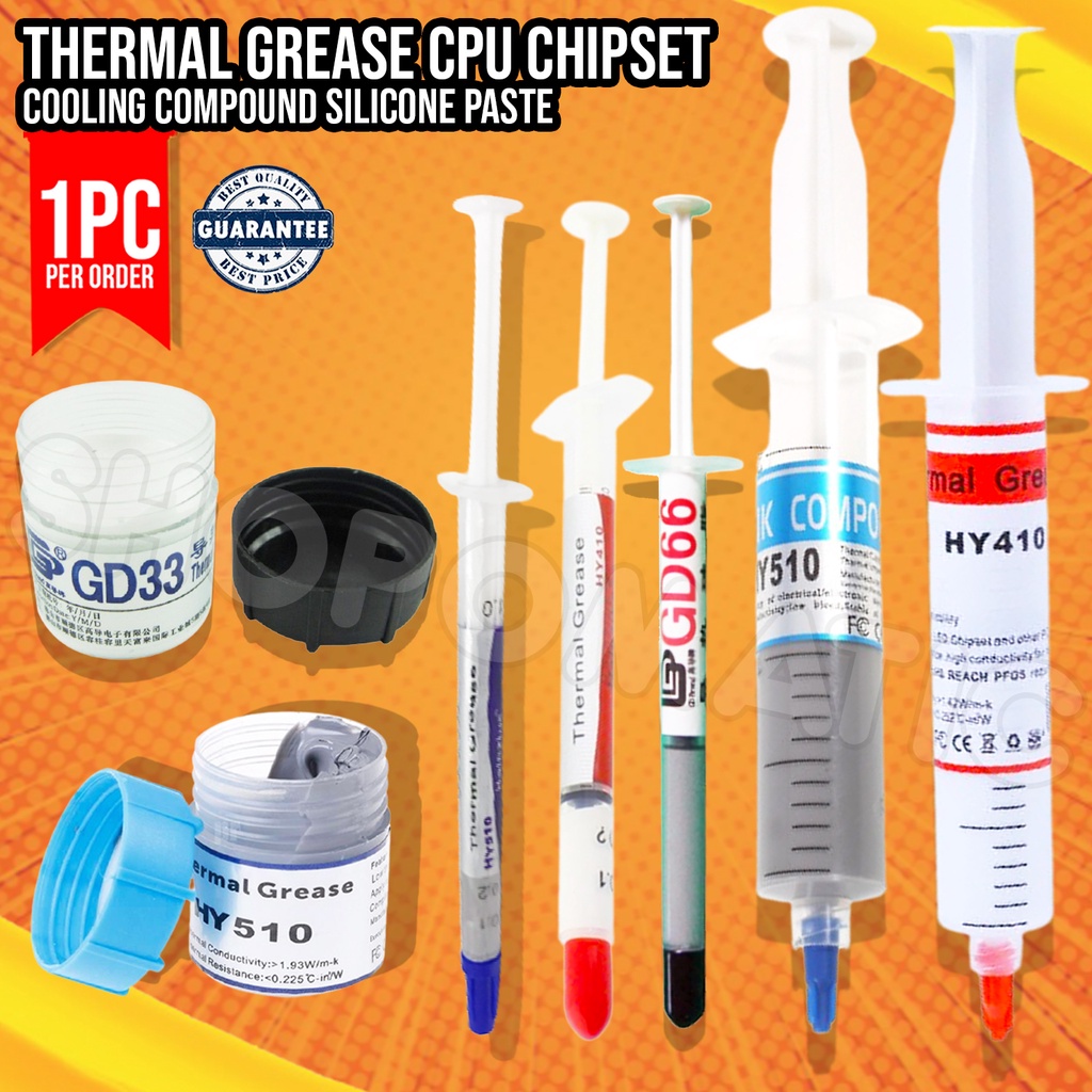 🟧 Thermal Grease CPU Chipset Cooling Compound Silicone Paste 🟧 | Shopee ...
