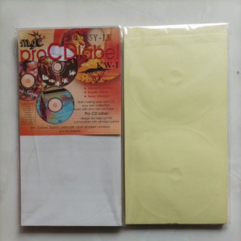Glossy Label Sticker Glossy CD DVD Sticker | Shopee Philippines