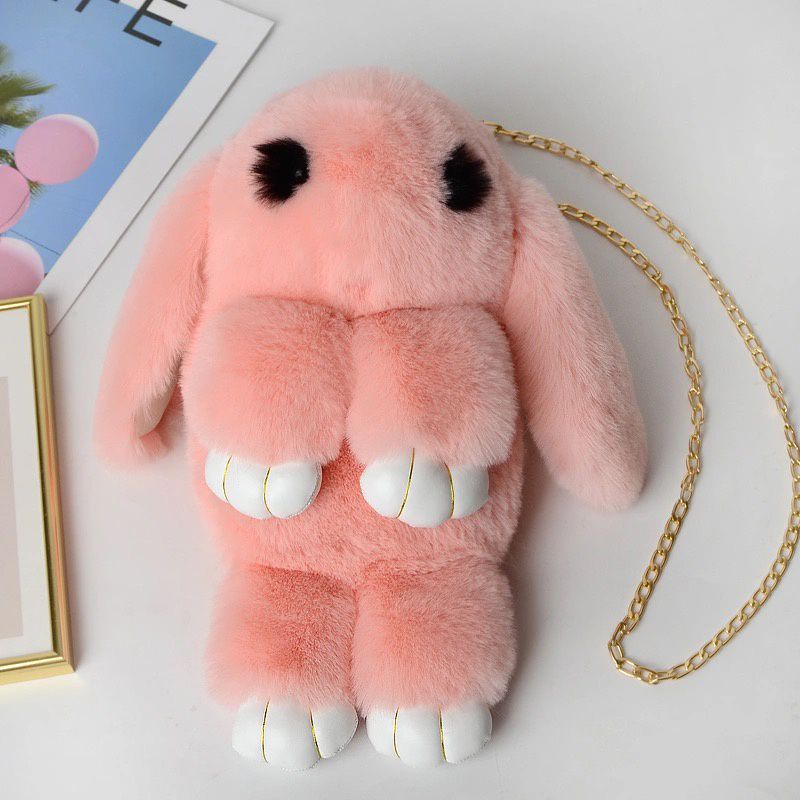 Women's Messenger Bag Cartoon Rabbit Plush Bag Toy Bag | Shopee Philippines