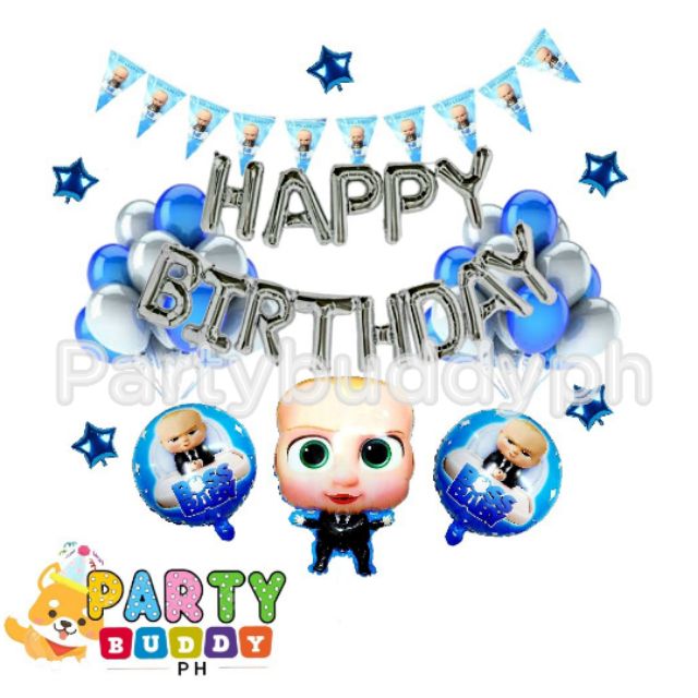 42pc Baby Boss Complete Banderitas Balloons Foil Set | Shopee Philippines