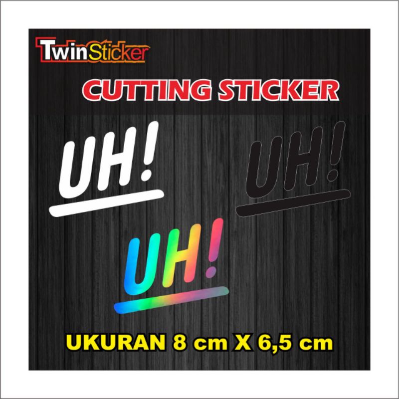 Sticker UH! Cutting Sticker Motorcycle Helmet Vario Beat Vespa Genio ...