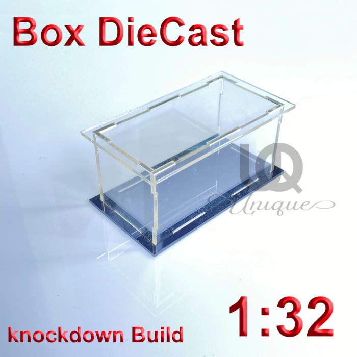 Diecast Acrylic Displat Box 1:32 20x8x8 - 1/32 Acrylic Product Box ...