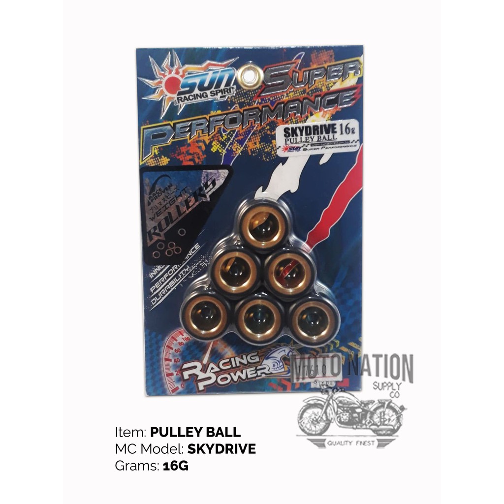 SUN Racing Pulley Ball Skydrive 16G | Shopee Philippines