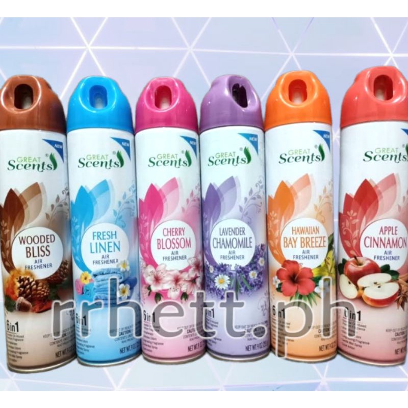 rrhett.ph 6in1 INFUSED GREAT SCENTS AUTOMATIC AEROSOL SPRAY HOME ROOM ...
