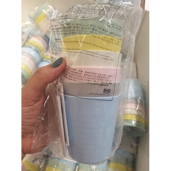 Kalas Plastic Mug/ Cup, assorted colors, 6pcs colorful cups | Shopee ...