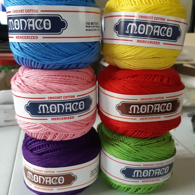8 ply Monaco Mercerized Cotton Crochet Ball | Shopee Philippines