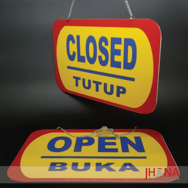 Acrylic Sign Plate Open Close / Acrylic Sign | Shopee Philippines