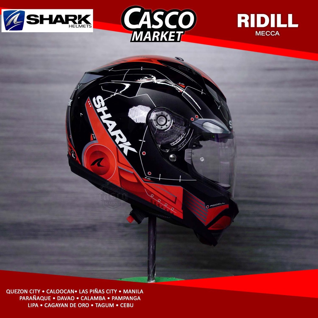 SHARK RIDILL 1.2 MECCA FULLFACE DUAL VISOR MOTORCYCLE HELMET | Shopee ...