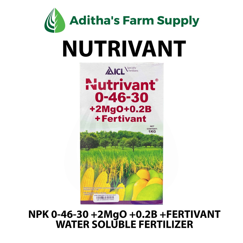 Nutrivant 0-46-30 +2MgO +0.2B +Fertivant - 1kg | Shopee Philippines