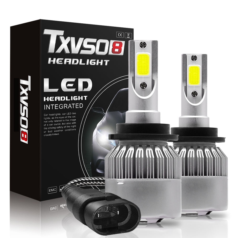 2PCS TXVSO8 D2S D4S Led Headlight For Car 6000K White Super Bright D2R D4R D2C D4C Automotive ...