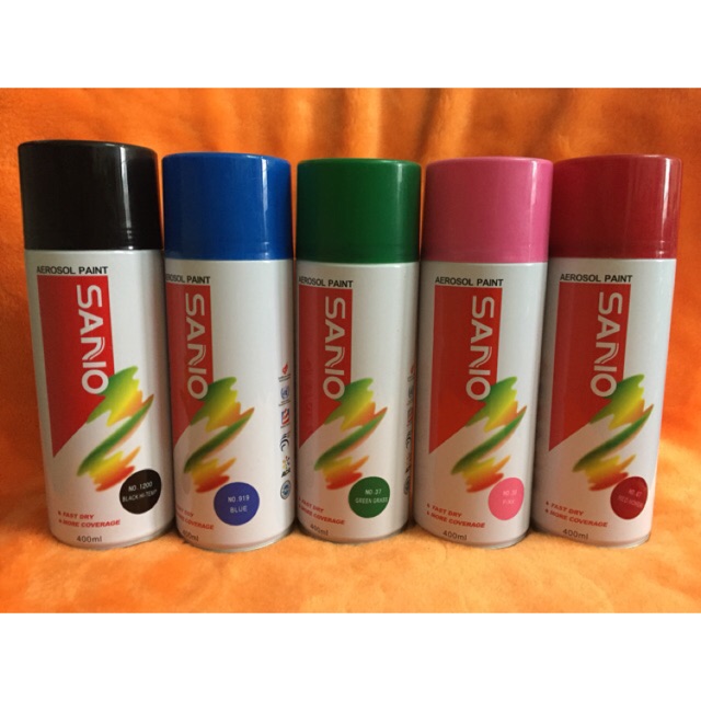 SANVO AEROSOL SPRAY PAINT (400ml) | Shopee Philippines