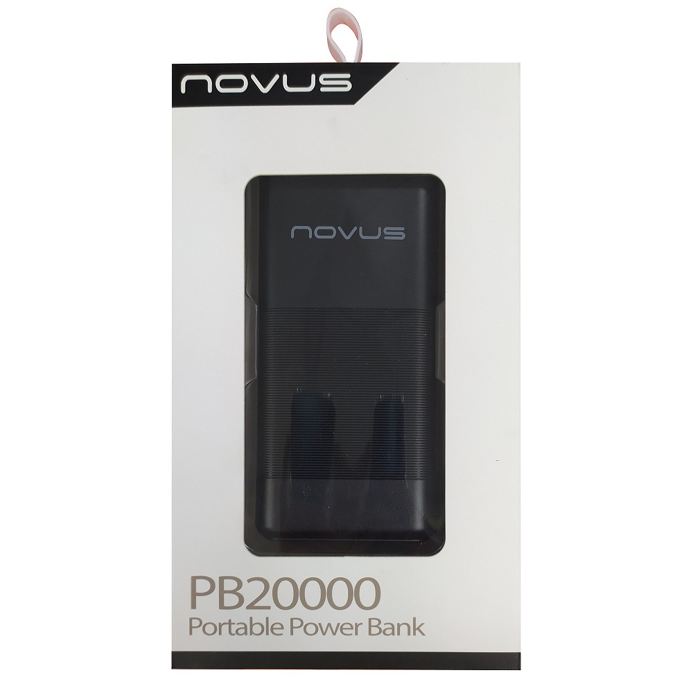 Novus Power Bank 20000mah Black Power Bank | Shopee Philippines
