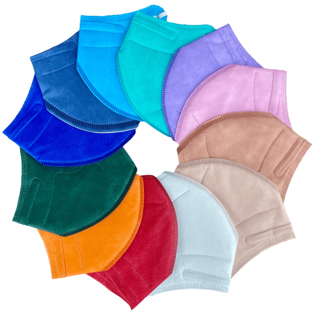 KN95 5D 10PCS 5PLY THICK Aesthetic Face Mask Neutral Beige Khaki Coffee ...