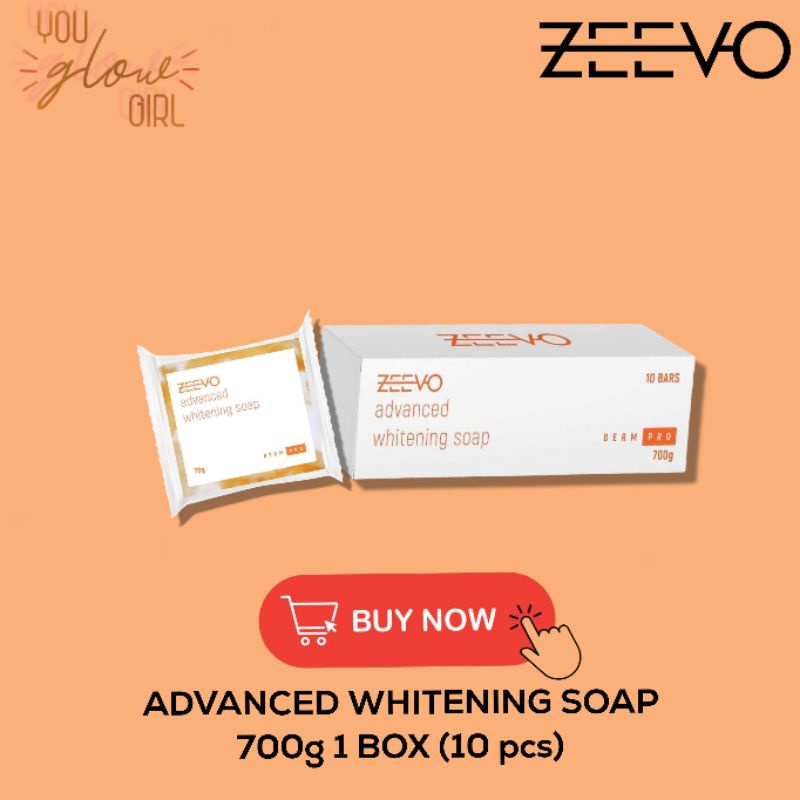 Zeevo Derm Pro Advanced Whitening Soap 700g 1 BOX (10pcs) | Shopee ...