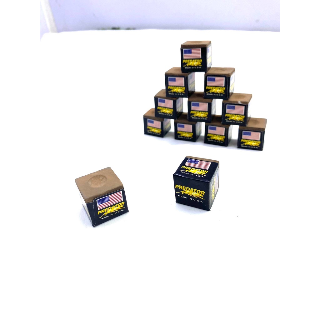 12pcs. Billiard cue Predator Brown Chalk ( tisa ng tako ng bilyaran ...