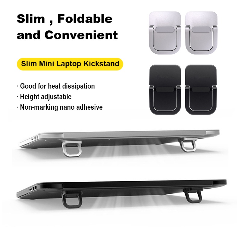 1Pair Aluminum Alloy Mini Laptop Stand/Portable Foldable Tripod Support ...