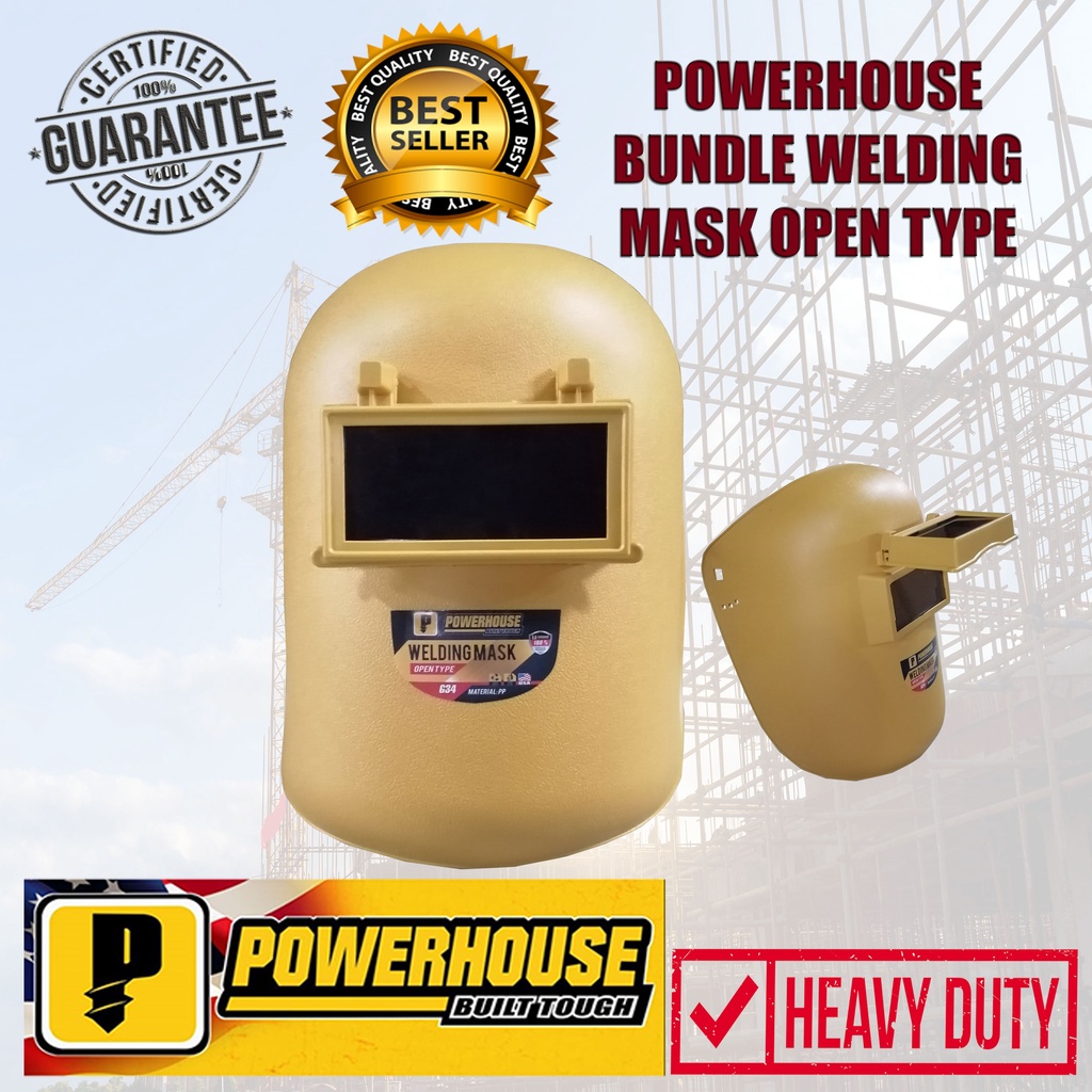 Powerhouse Welding Mask Open Type Heavy Duty | Shopee Philippines