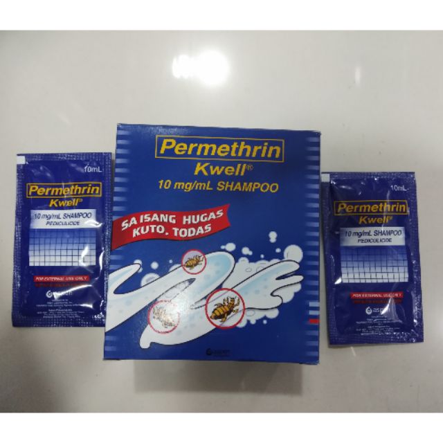Kwell (permethrin) shampoo sachet 10ml (1 sachet only!!!) | Shopee ...