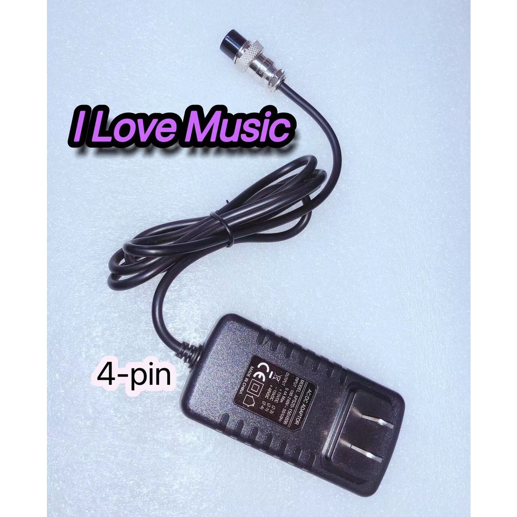 4-pin sound mixer Adaptor for Power Supply AC Adapter 4-Pin Round ...