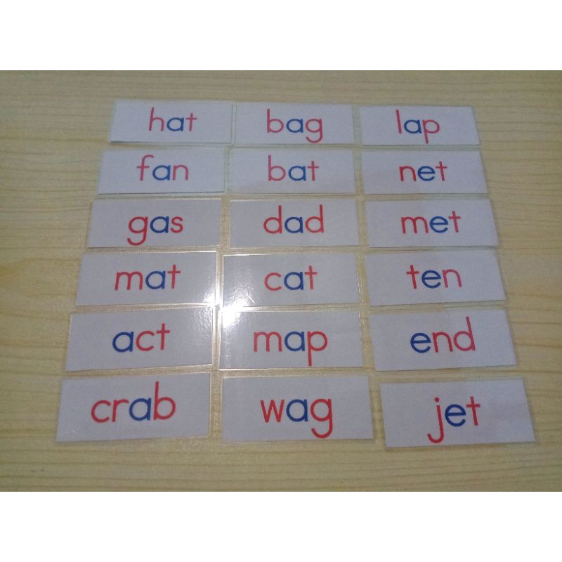 48 PCS LAMINATED READING WORD CARDS FOR KIDS/TODDLERS | Shopee Philippines