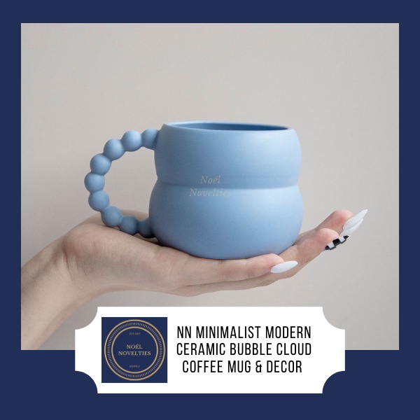 NN Nordic Minimalist Modern Aesthetic Ceramic Bubble Cloud Coffee & Tea ...