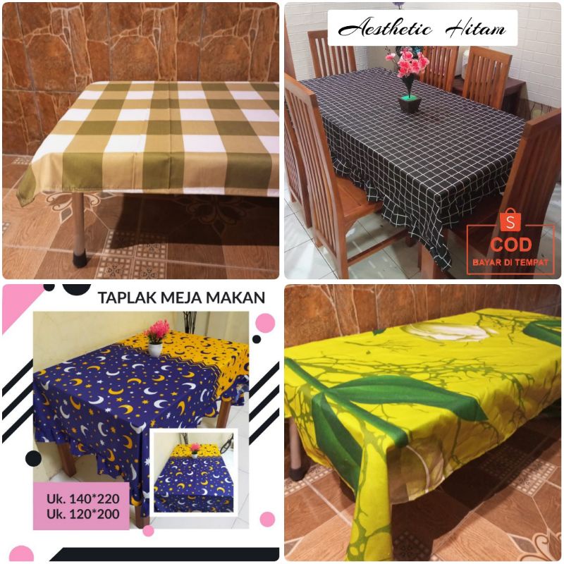 Table Cloth aesthetic Checkered Flower Character Size 50x120cm/dining ...